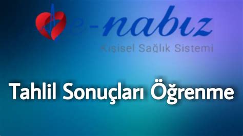 E Nab Z Zerinden Tahlil Sonu Lar Nas L Renilir Youtube