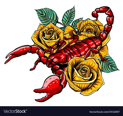 Details 79 Scorpion And Rose Tattoo In Coedo Vn