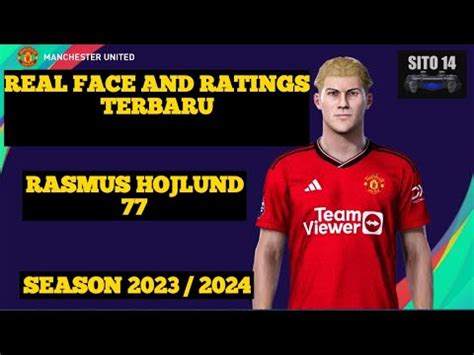 PES 2020 PES2021 EDIT FACE BUILD AND STATS RASMUS HOJLUND TERBARU