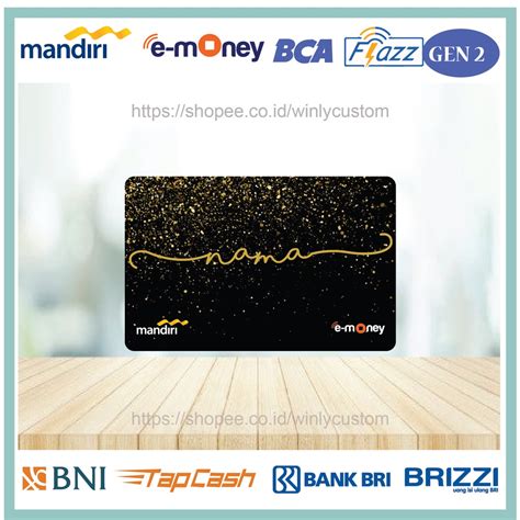 Jual Kartu Emoney Etoll Kumpulan Custom Nama Gold E Money Mandiri Flazz
