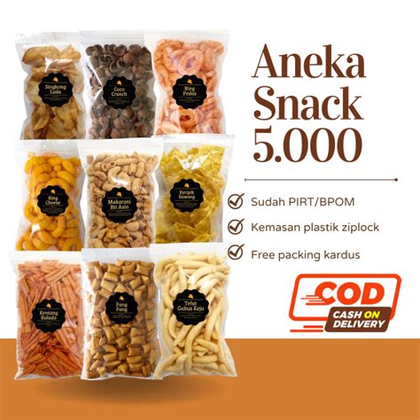 Aneka Snack Serba 5 000 Cemilan Camilan Bebas Pilih Rasa Makanan