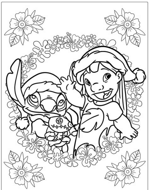Coloriage Stitch De No L Imprimer