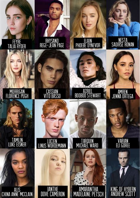 ACOTAR Cast A Court Of Mist And Fury Sarah J Maas Books Fan Book