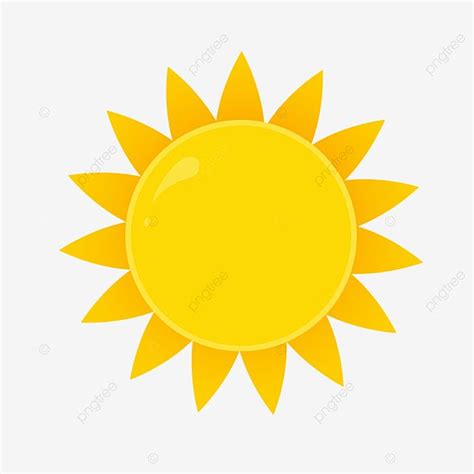 Sun Clipart Yellow Cartoon Sun Golden Sun Sun Flat Lines Free Sun