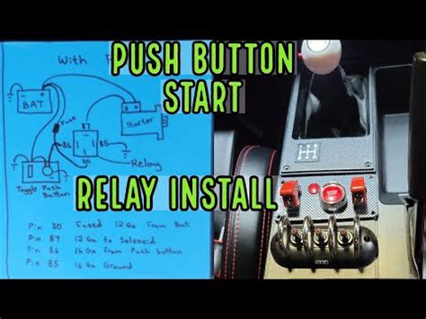 How To Install A Push Button Start With Relay SBC Third Gen Camaro