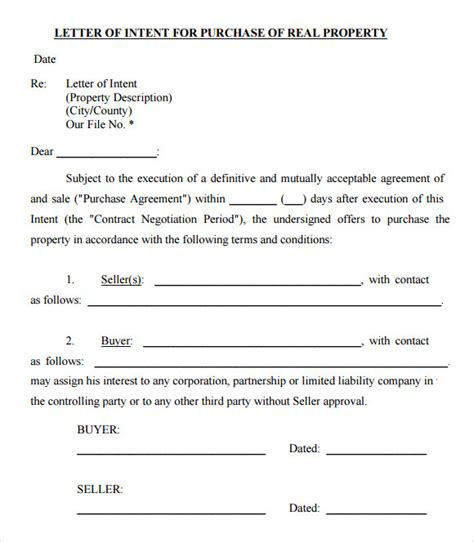 Free 10 Sample Offer To Purchase Real Estate Forms In Pdf Within House