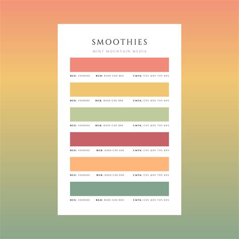 Palettes Mint Mountain Media