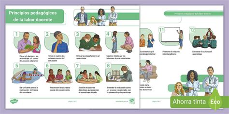 Hoja De Informaci N Principios Pedag Gicos Gu A De Trabajo