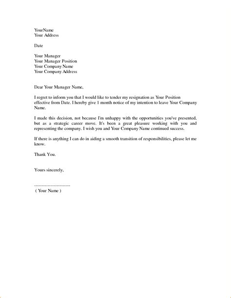 2 Months Notice Resignation Sample Resignation Letter