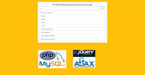 php mysql pdo autocomplete search with jquery ajax tutorial101