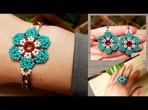 C Mo Hacer Pulsera Y Aretes En Mostacilla Checa Muy Linda Y S Per