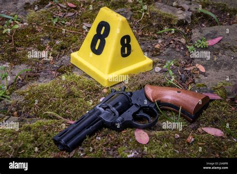 Hand Gun Crime Scene Hi Res Stock Photography And Images Alamy