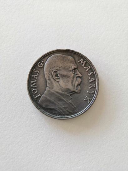 Stříbrná medaile T G Masaryk1935 k 85 narozeninám s uncem K 987 Aukro
