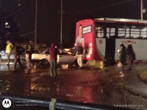 Reportan accidente en la Toluca Tenango La Jornada Estado de México