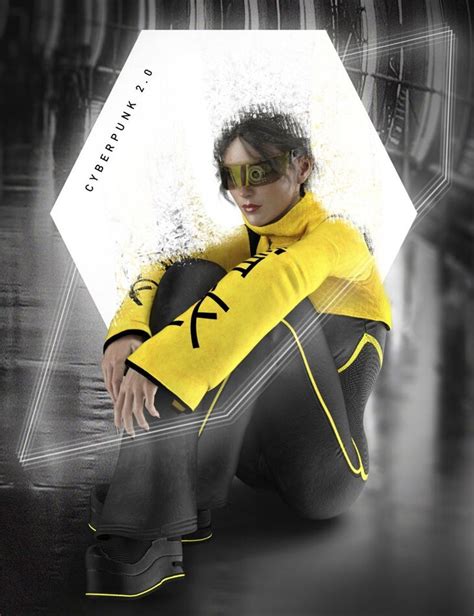 Dforce X Fashion Cyberpunk Outfit For Genesis Female S Render