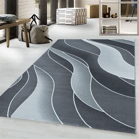 DIAMANT Tapis à motifs vagues Gris 120 x 170 cm