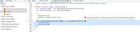 vue js vue gapi cannot set properties of undefined setting gapi stack overflow