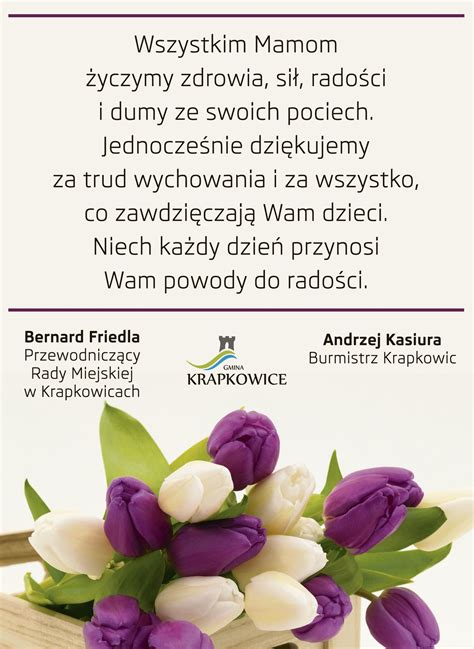 Życzenia z okazji Dnia Matki