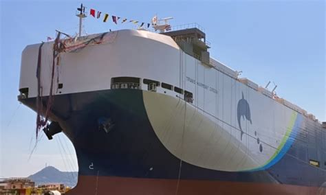 Mitsubishi Shipbuilding Launches LNG Powered RO RO Ship India