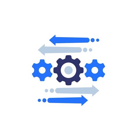 Premium Vector Automation And Optimization Process Icon On White