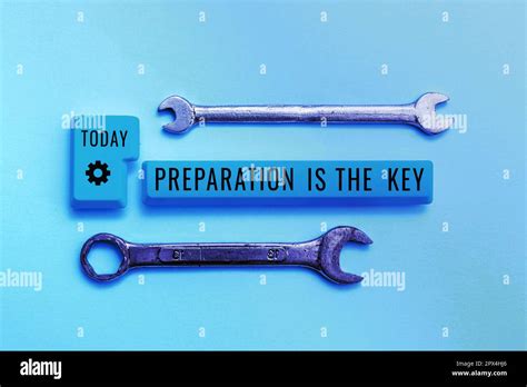 Text Caption Presenting Preparation Is The Key Business Concept Action