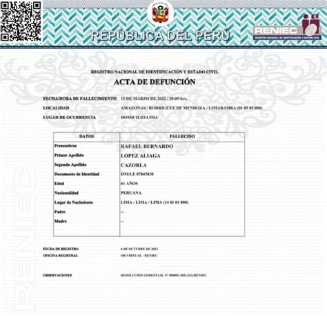 Reniec C Mo Sacar Una Copia Del Acta De Nacimiento Matrimonio Y 146412