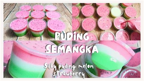 Ide Jualan Puding Semangka Cup Silky Puding Melon Strawberry Susu