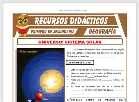 Estructura Del Universo Para Primero De Secundaria Recursos 2024