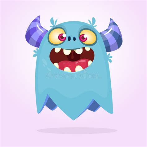 Monstruo Divertido De La Historieta Clipart Del Vector Ilustración del