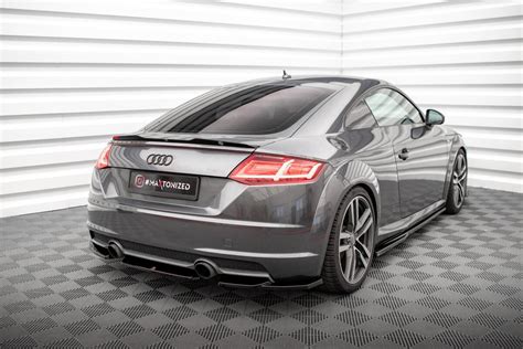 Maxton Design Diffusor Flaps für Audi TT S Line 8S schwarz H 89 00