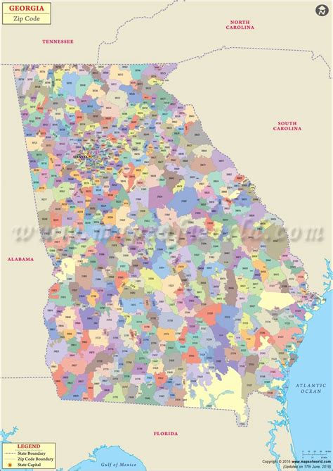 Atlanta Georgia Zip Code Map Map VectorCampus Map