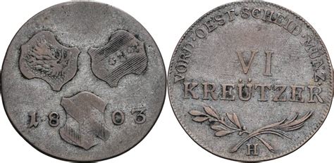 Habsburg Markgrafschaft Burgau Kreuzer Sechser H G Nzburg