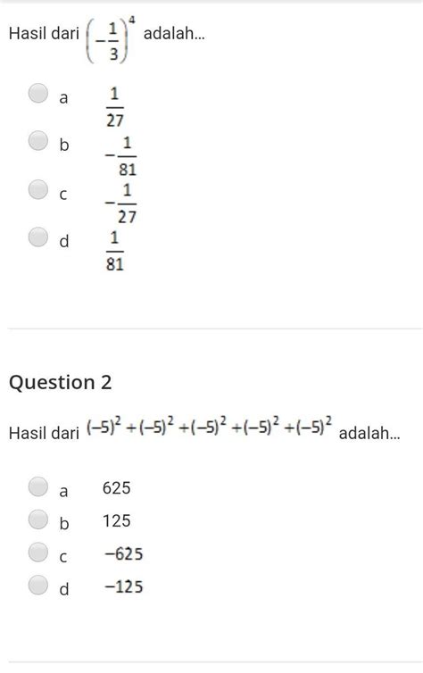 Detail Contoh Soal Bilangan Berpangkat Kelas 9 Koleksi Nomer 11
