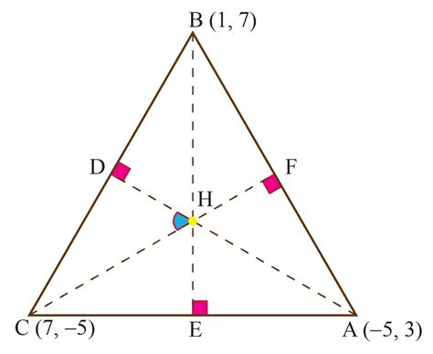 orthocenter of a triangle worksheet