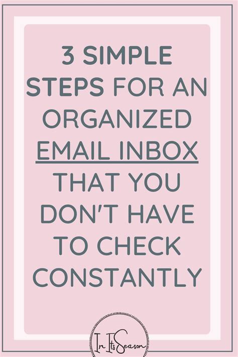 How To Organize Your Email Inbox With This Simple Step Routine Artofit