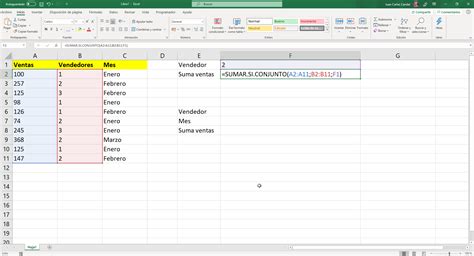 Función SUMAR SI CONJUNTO de Excel IGF Instituto Galego de Formación