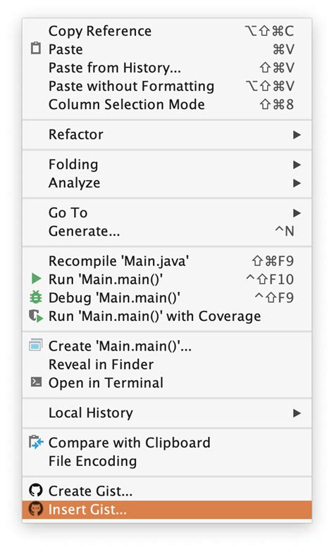 Gist Snippet IntelliJ IDEs Plugin Marketplace