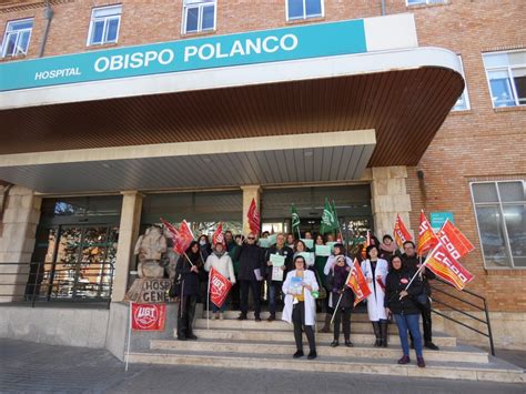 CSIF CCOO Y UGT Se Concentran En El Obispo Polanco Para Reclamar