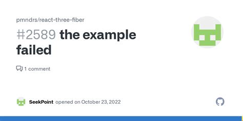 The Example Failed Issue Pmndrs React Three Fiber Github
