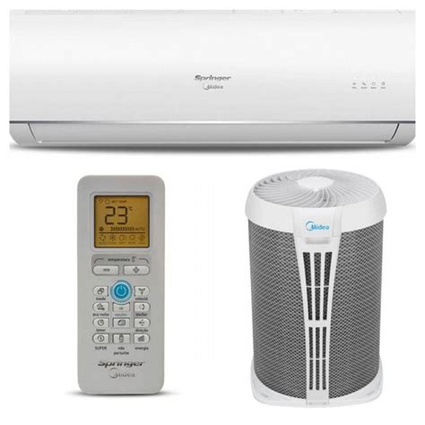 Ar Condicionado Split 9000 Btu Quente Frio Airvolution Springer Midea
