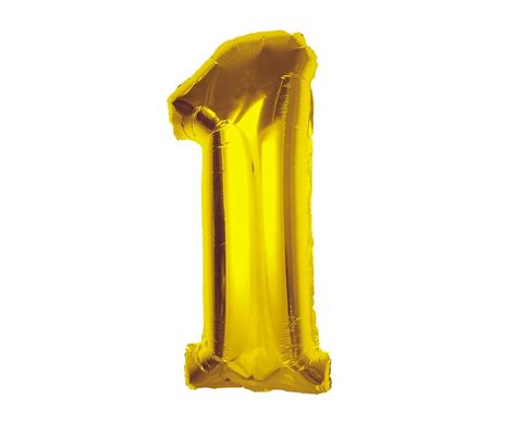 Balon foliowy Smart cyfra 1 złota 92 cm GoDan Przyjęcia i okazje