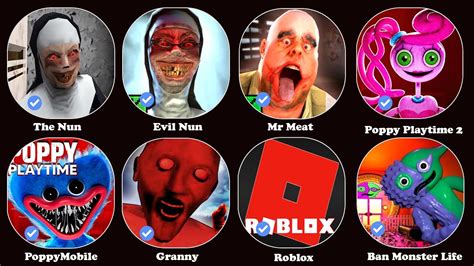 The Nun Evil Nun Mr Meat Poppy Playtime Chapter 2 PoppyMobile Granny