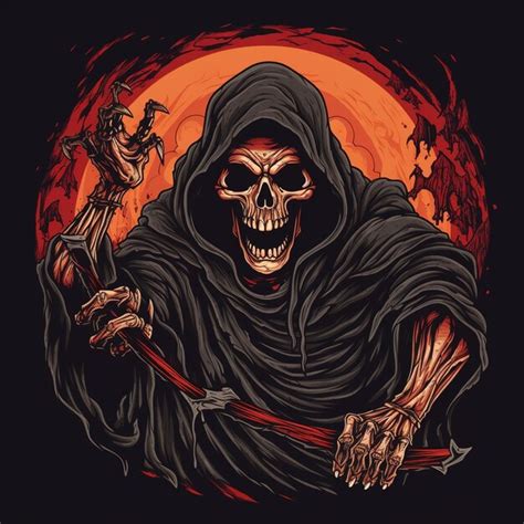 Premium Photo Grim Reaper Illustration
