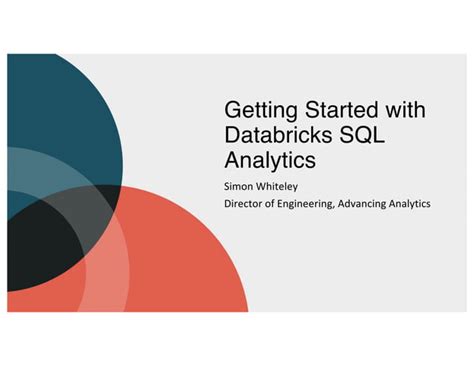 Getting Started With Databricks Sql Analytics Ppt