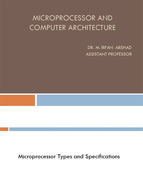 lecture1 microprocessor types and specifications pdf pdf 64 bit computing central