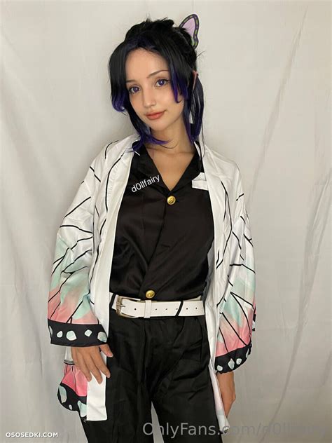 Model Dolly D Llfairy In Cosplay Shinobu Kochou From Demon Slayer