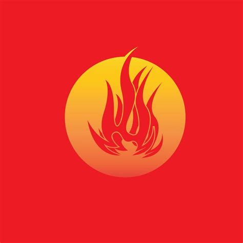 Premium Vector Fire Flame Logo Vector Template Illustration