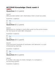 Acc Knowledge Check Week Docx Acc Knowledge Check Week