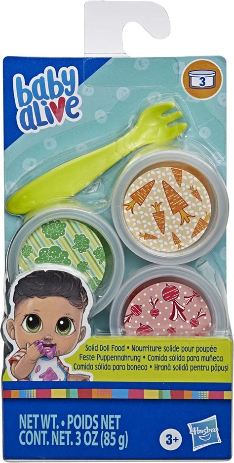 Amazon Baby Alive Solid Doll Food Refill Includes 3 Doll Foods 1