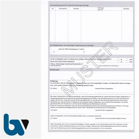 Borgard Verlag Shop Antrag auf Erteilung einer Genehmigung für den